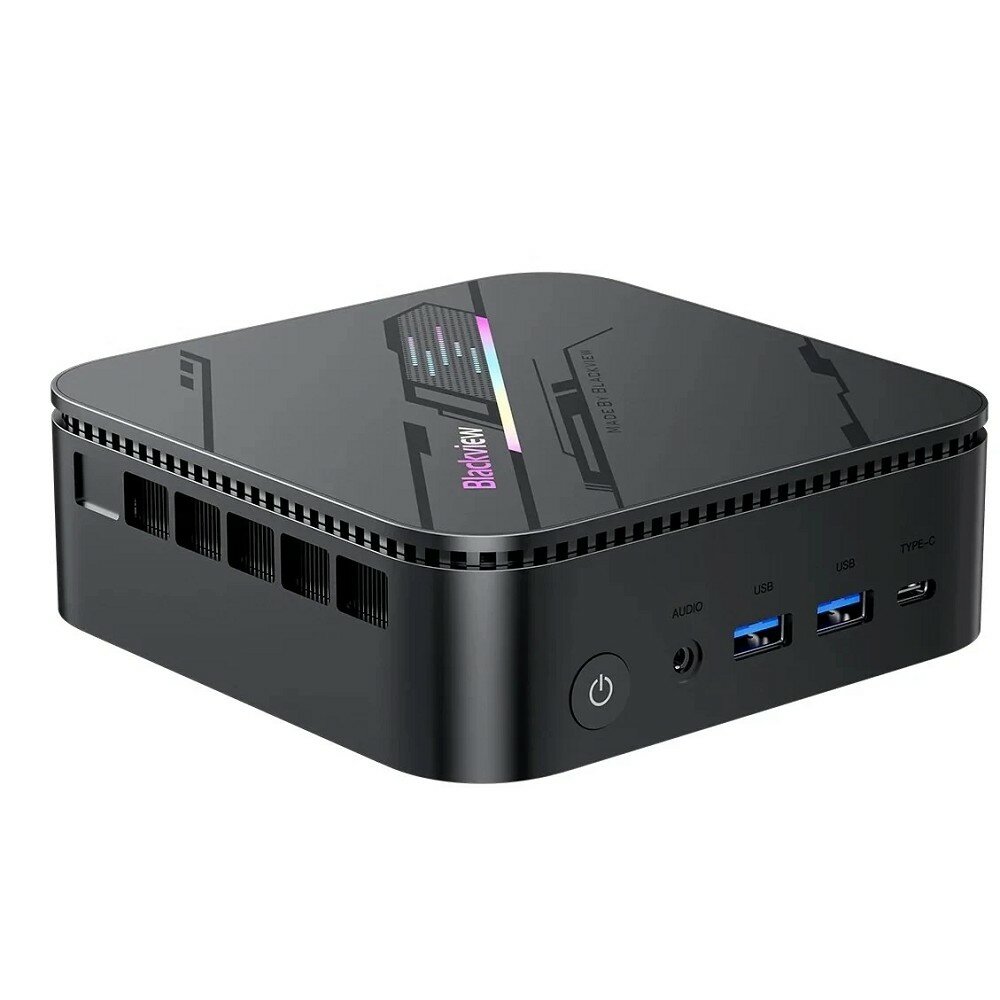 Blackview Компьютер MP100PRO I5-12450H 16+1TB Мини ПК MP100Pro Intel I5-12450H 16+1TB, WIFIa b g n ac, Bluetooth 4.2, Win11 Pro