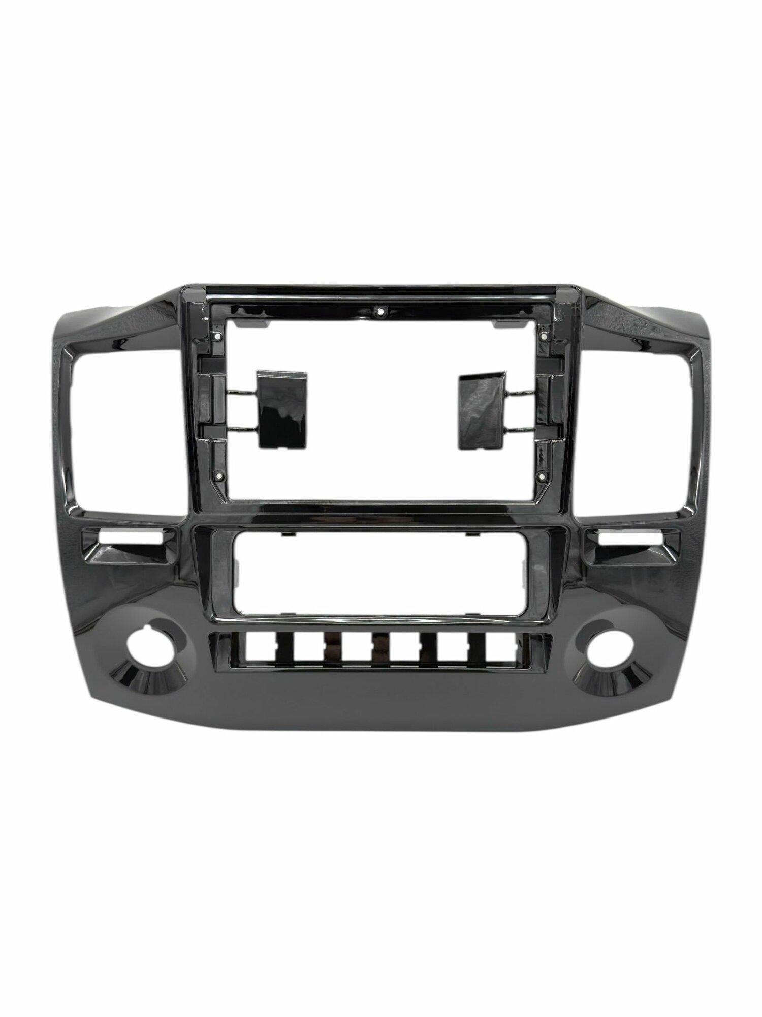 Переходная рамка для ГАЗ Газель Бизнес (GAZ Gazelle Business) 2010-2023, 9 дюймов, черный глянец