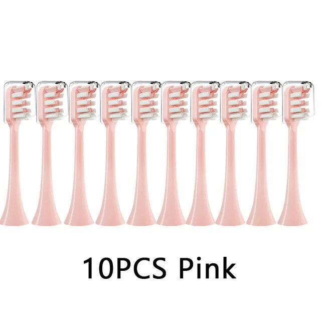10шт. Сменные насадки для SOOCAS X3/X3U/X5, розовые