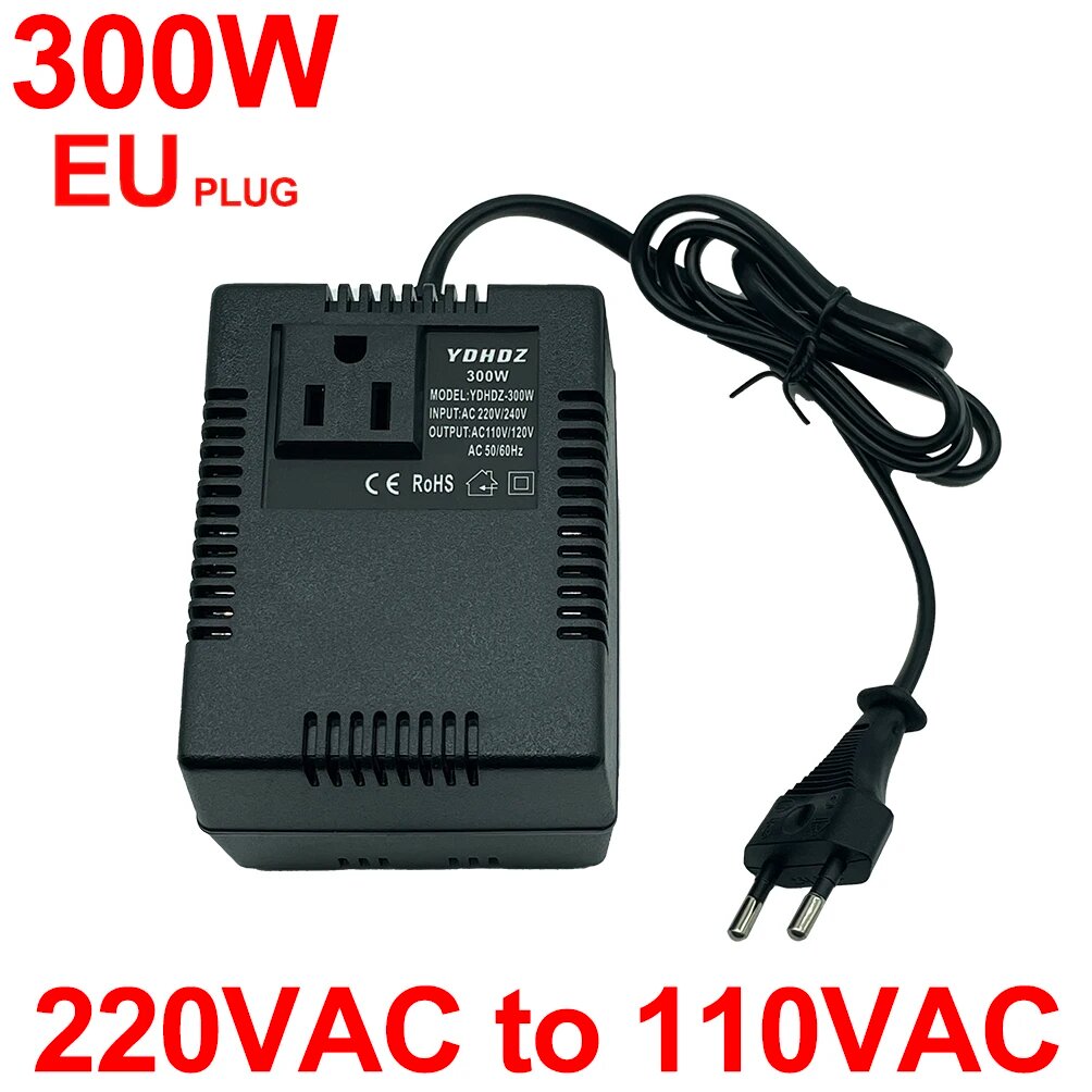 Преобразователь напряжения HONGPOE 220В/110В черный 300WEU220Vto110V(PU)