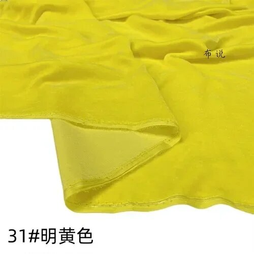 Золотой шелковый бархат для пошива чеонгсам 1,4х1 м Желтый, 1 meter, 31 bright yellow