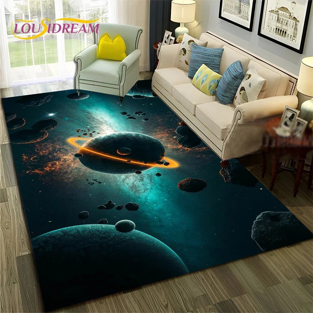 Коврик 60x90см Galaxy Planet Star 3D Universe, цвет 8