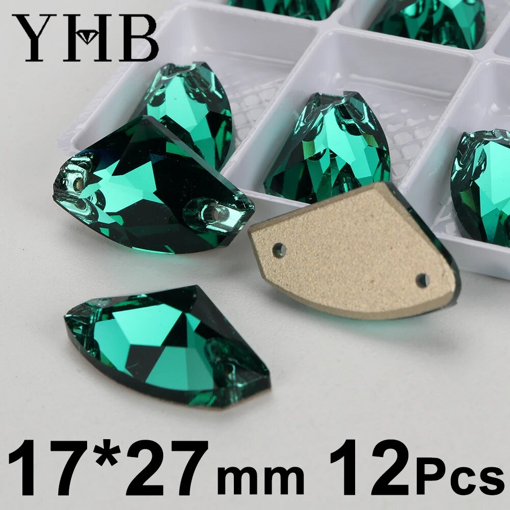 Камни для шитья YHB Galactic 17X27mm, 12шт