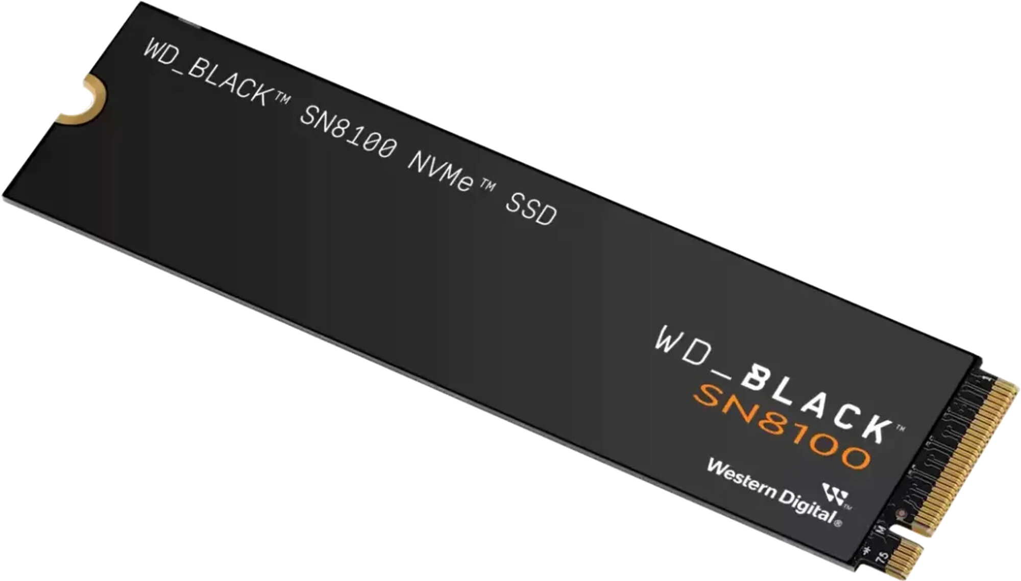 Жесткий диск SSD M.2 1Tb Western Digital WD Black SN8100, 14900/14000MBs, 2400000IOPS, 3D NAND, PCI-E5.0x4 (WDS100T1X0M)