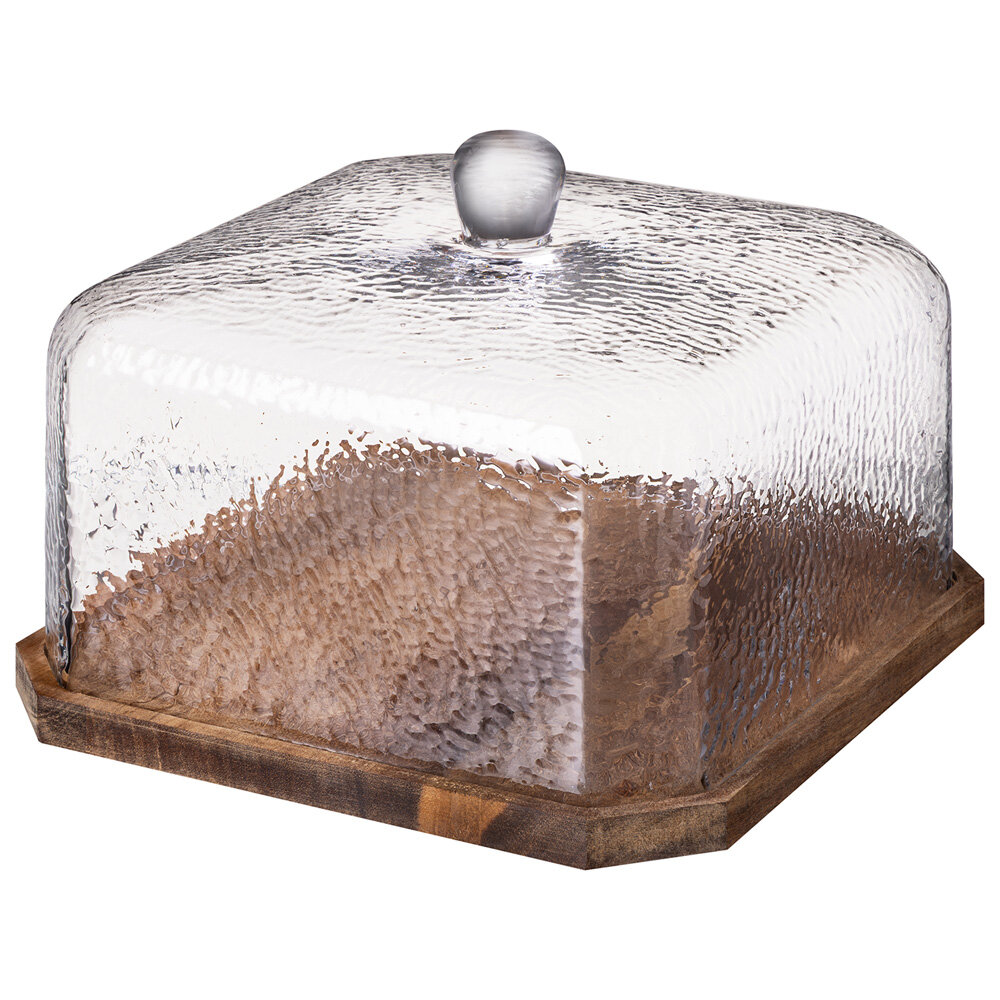 Блюдо сервировочное aqua с крышкой диаметр 24,5 см высота 17 см KSG-750-017