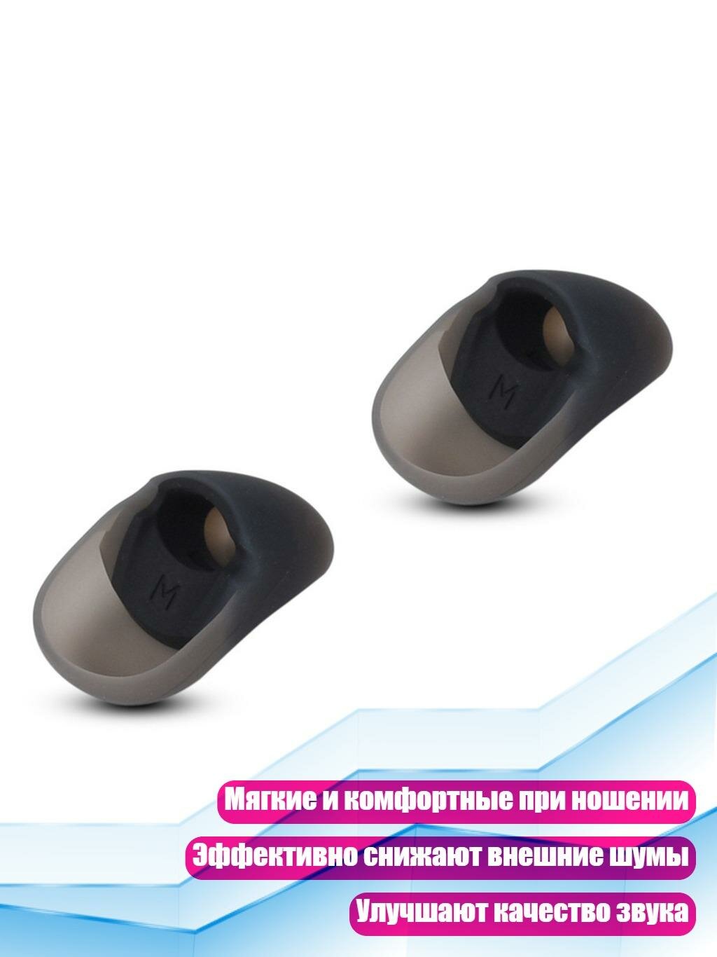 Силиконовые амбушюры для HyperX Cloud II, средний размер