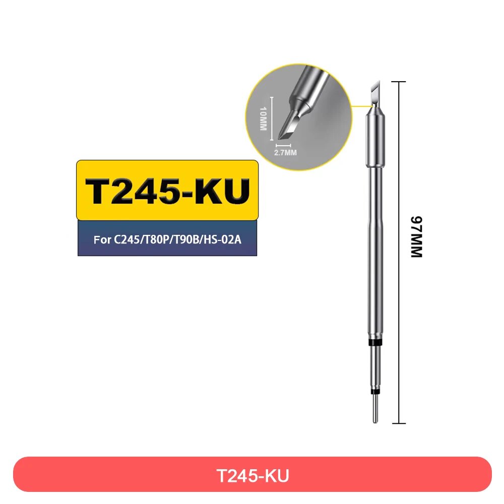 Наконечник паяльника T245-KU для C245/T80P/T90B/HS-02A