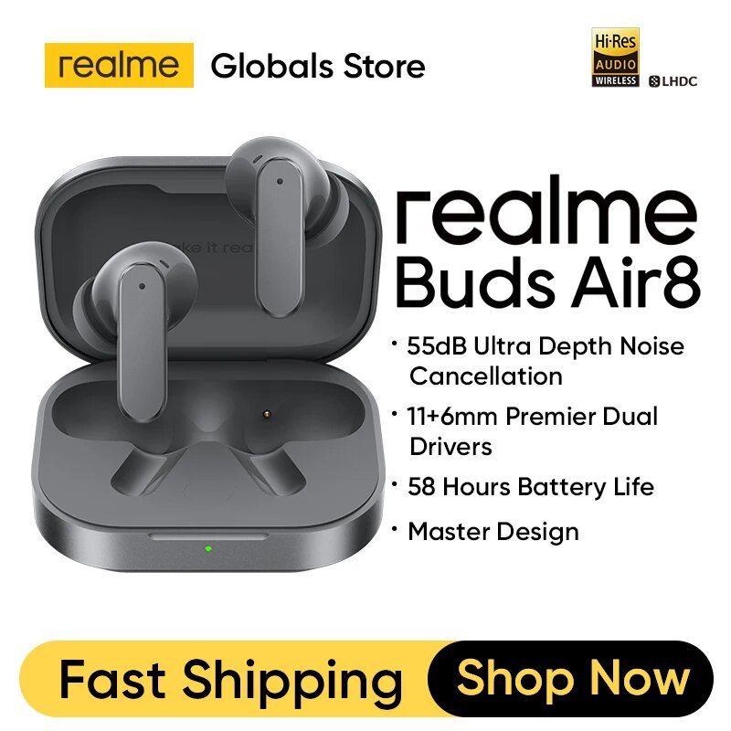 Realme Buds Air8, Master Grey