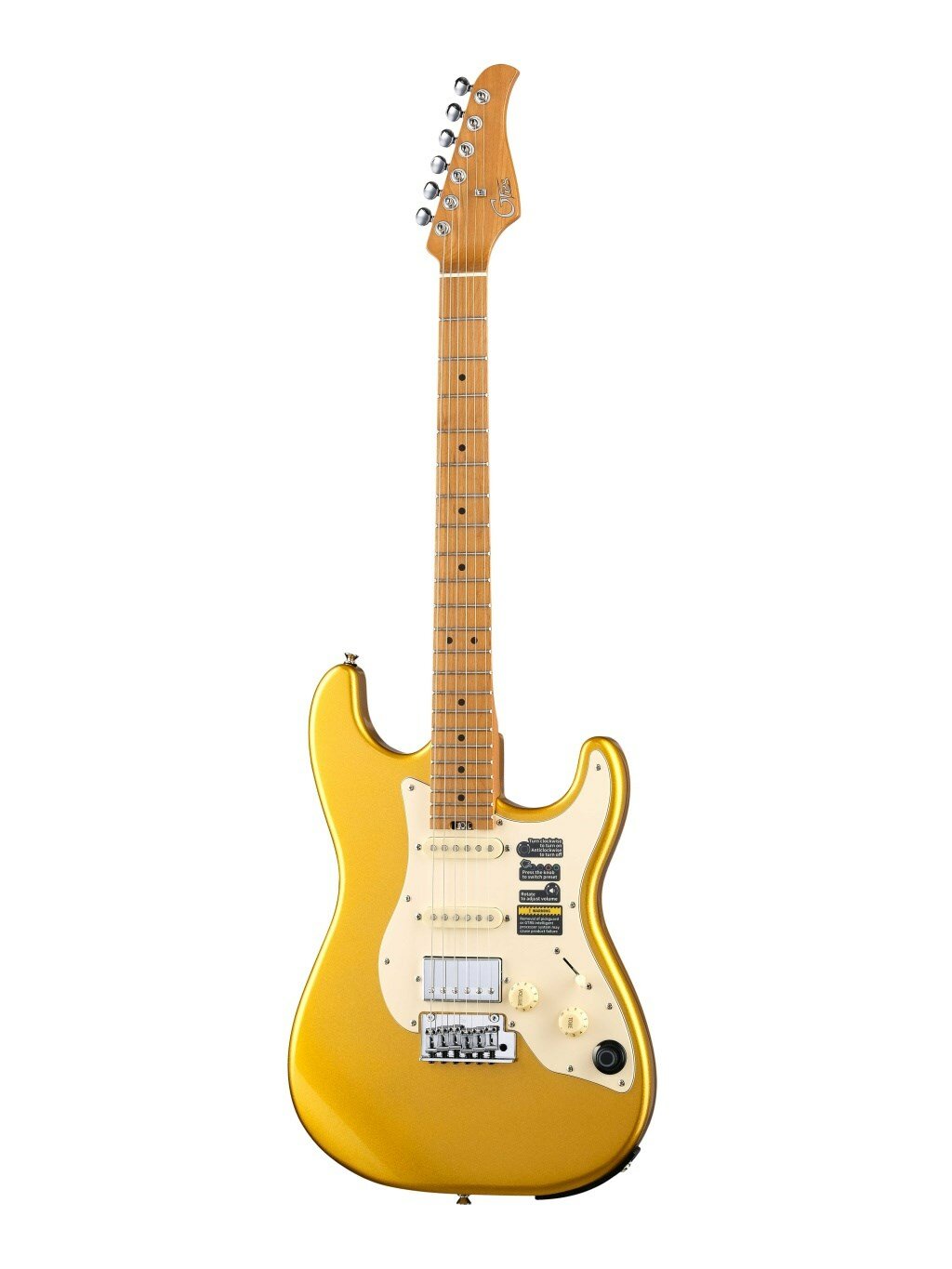 GTRS S801-Standard-801-GD Электрогитара с встроенным процессором, золотистая