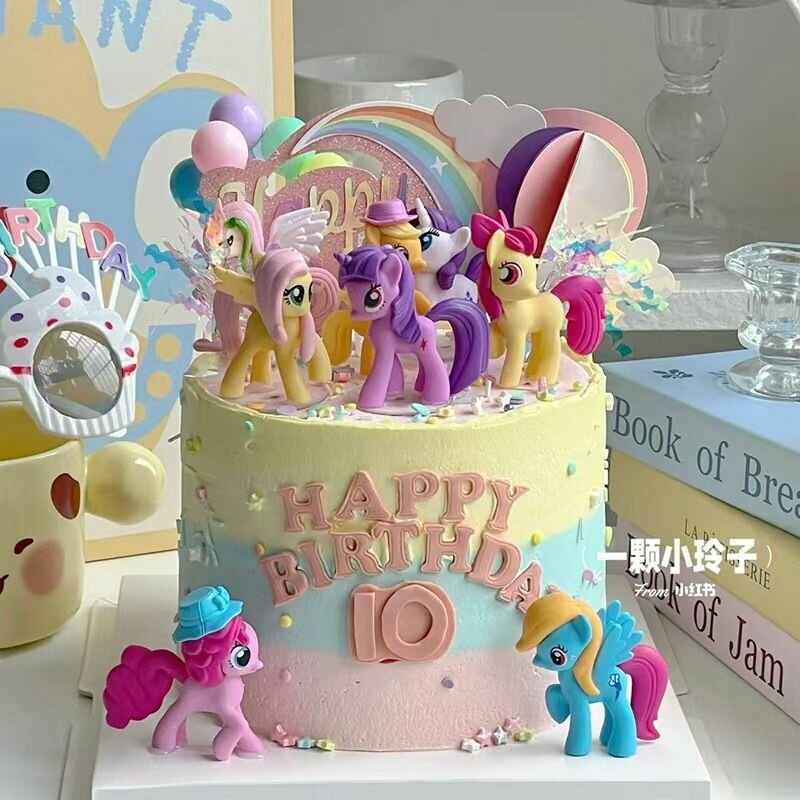 Аниме фигурки май литл пони Набор с единорогом для девочек / my Little pony 12шт