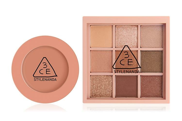 Набор теней и румян женский 3CE Velvet Clear для сияния тона кожи, 5696316