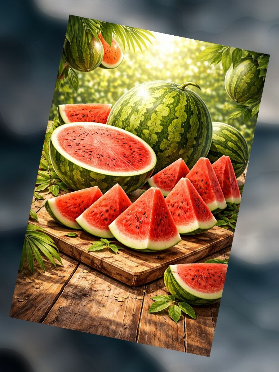 Постер "Арбузы", 29.7х42см, А3, глянцевый