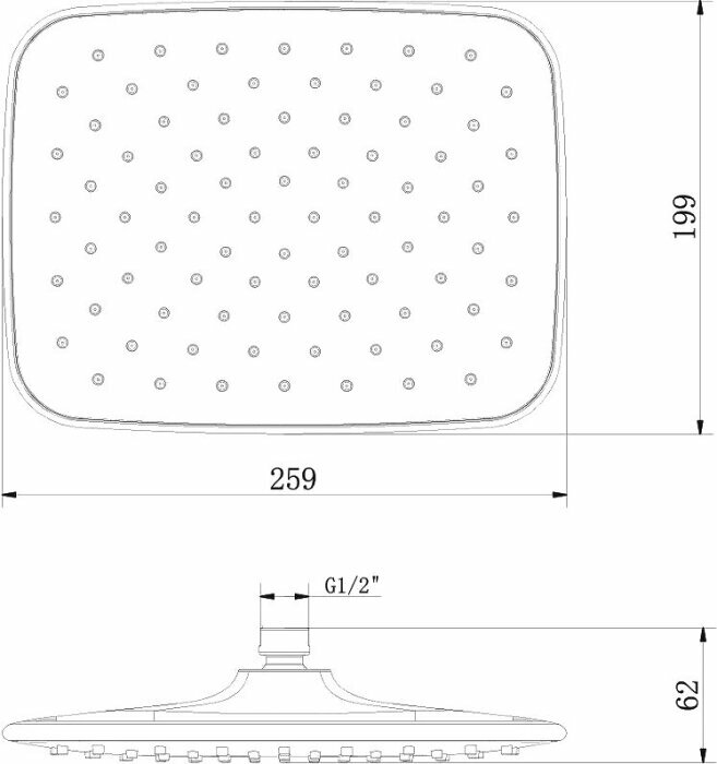 Верхний душ Lemark LM8133C