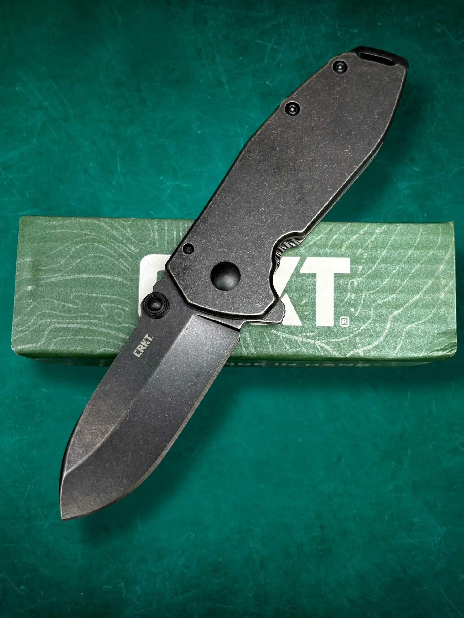 Складной нож CRKT Squid Assisted Blackwash, 2493