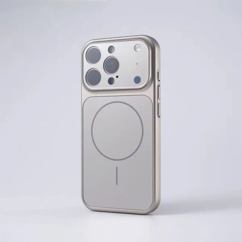 Чехол для iPhone 15 Pro Titanium Gray, MagSafe, матовый