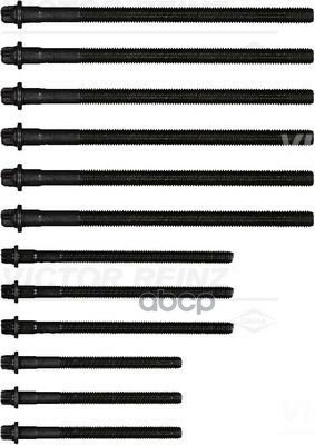 К-кт болтов ГБЦ! 10шт BMW E46 1.8/2.0 N40/N42/N45 00> VICTOR REINZ арт. 143231401