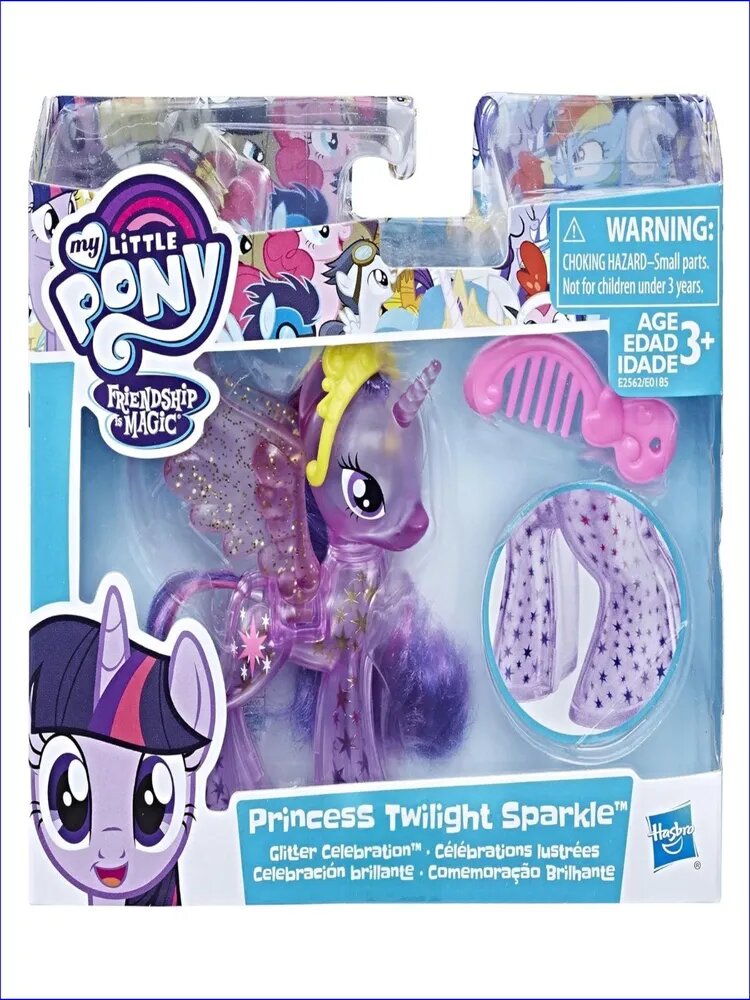 My Little Pony Princess Twilight Sparkle Glitter Celebration Фигурка из ABS пластика для девочек