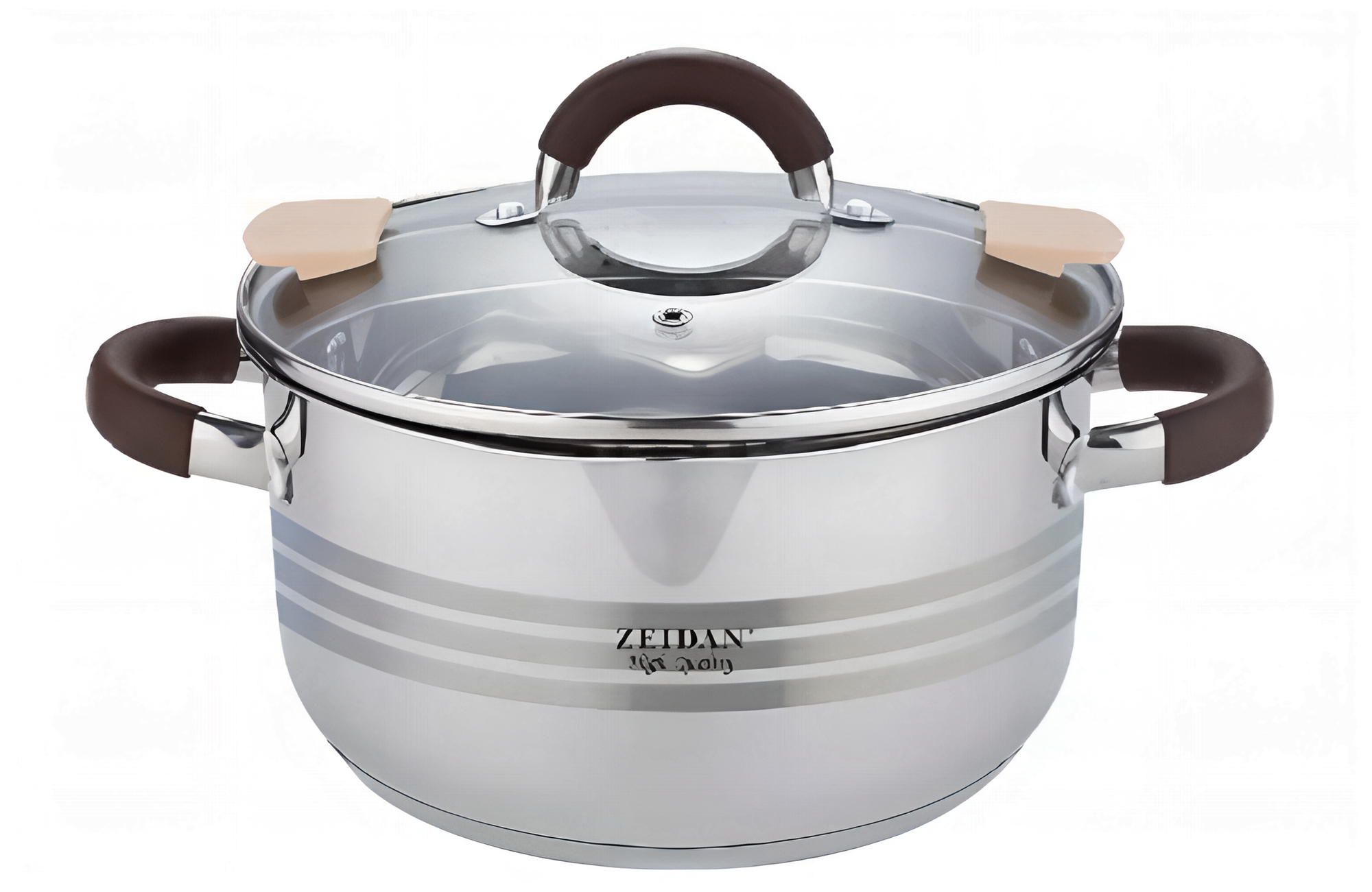 Кастрюля ZEIDAN Z-50291, 5,0 л, нержавеющая сталь, серебристый
