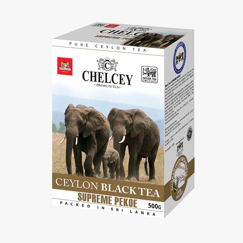 Премиум цейлонский чай CHELCEY/ челси суприм пекое 500г. листовой черный