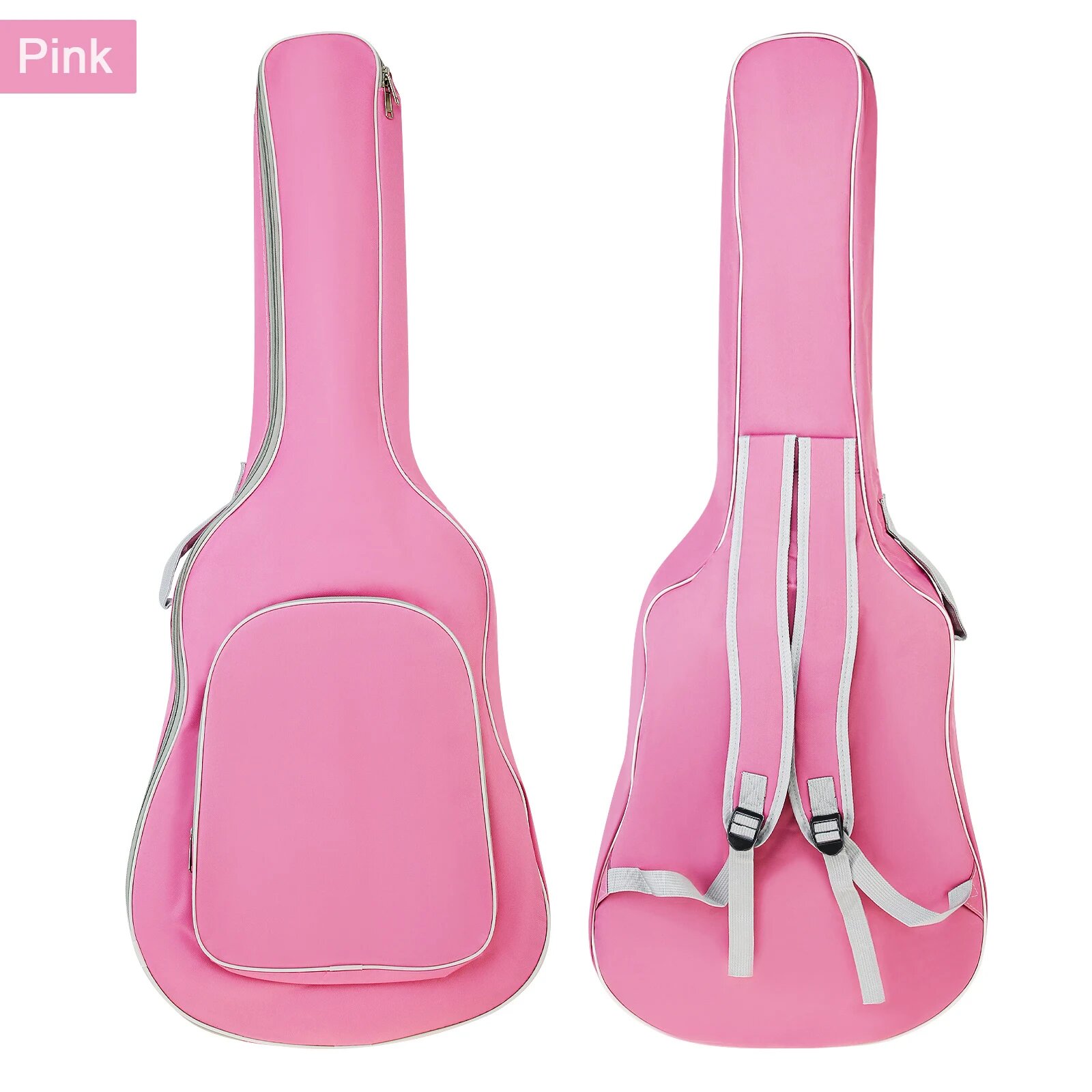 Мягкий чехол для акустической гитары Oxford 600D 40/41 дюймов Розовый, Розовый