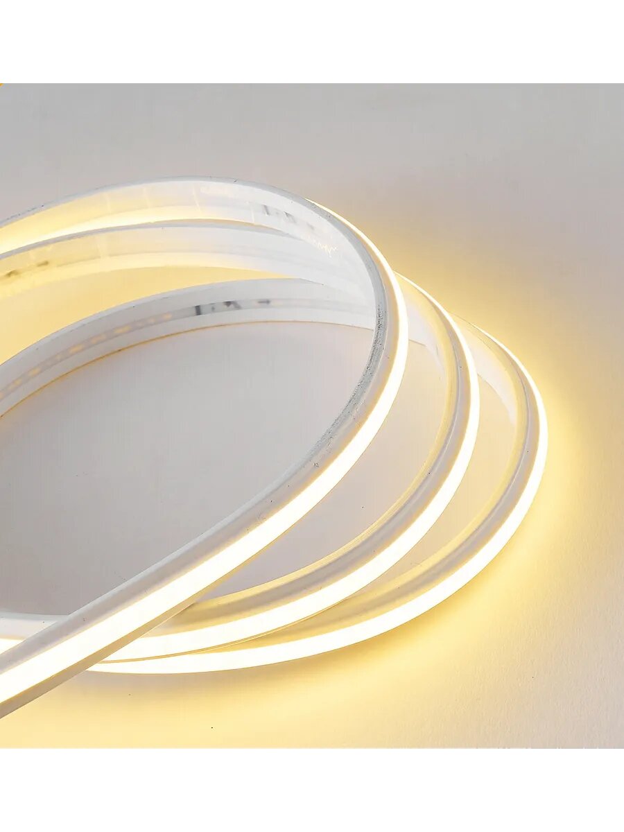 Светодиодная лента, силиконовая оболочка, влагозащита IP67, 3000К, 10м