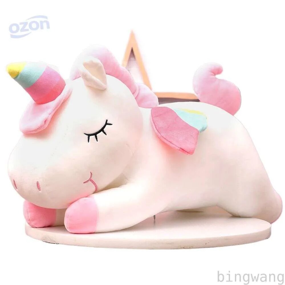 Плюшевая игрушка единорог 60cm Мягкая игрушка для девочек белый