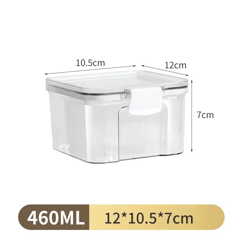 Прозрачные герметичные контейнеры для хранения кофе и круп only 1-piece, 460ML