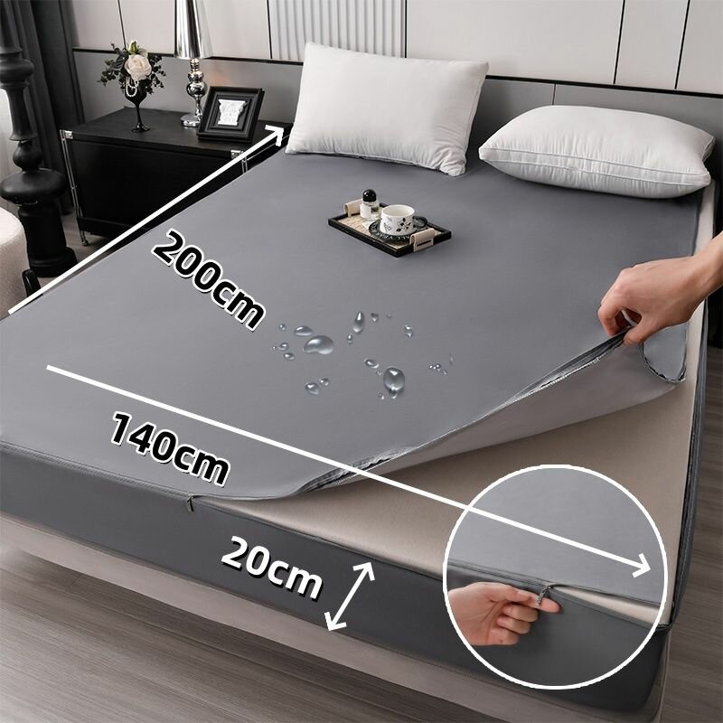 Водонепроницаемый чехол для матраса с застежкой-молнией по периметру