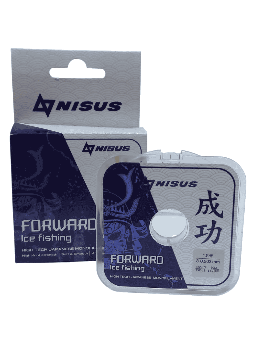 Леска FORWARD ICE FISHING 0,203mm/50m Nylon Transparent (N-FIF-0.203-50) Nisus