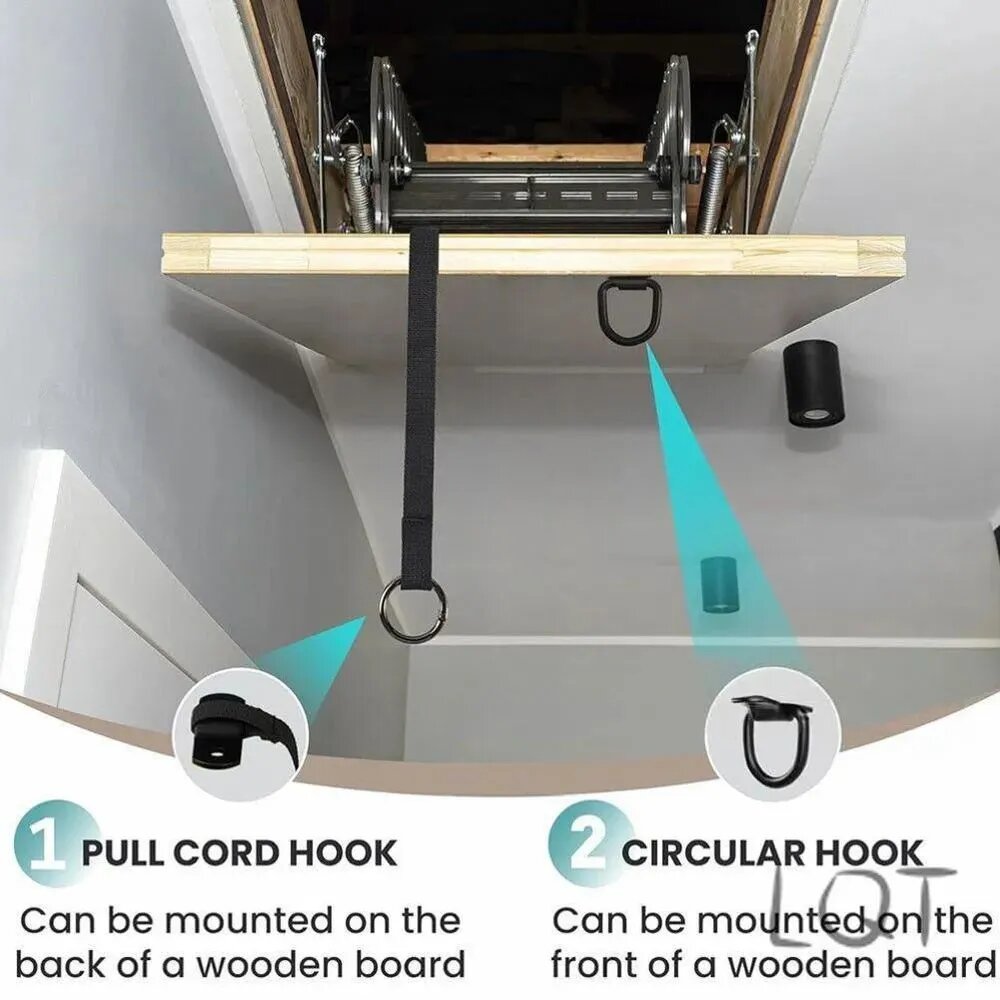 Набор мебельной фурнитуры для опускания чердачных лестниц, гаражных ворот, откатных ворот