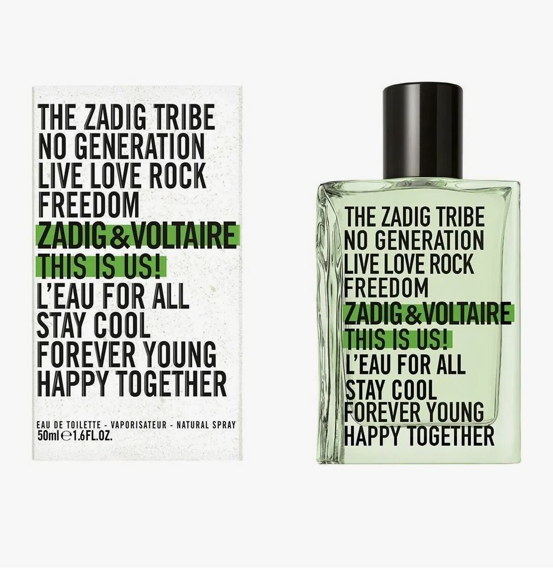 Туалетная вода Zadig&Voltaire "This Is Us!" L'Eau For All, 50мл, унисекс