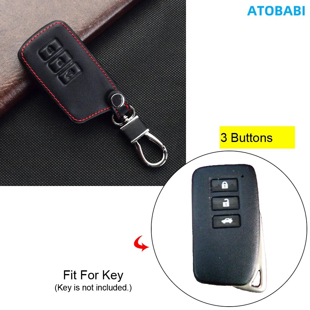 Кожаный чехол для ключей 3 Buttons Lexus