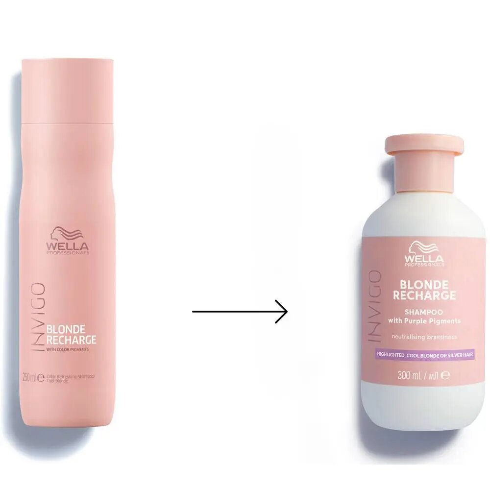 Wella Professional INVIGO Blond Recharge - Шампунь-нейтрализатор желтизны для холодных светлых оттенков 300 мл