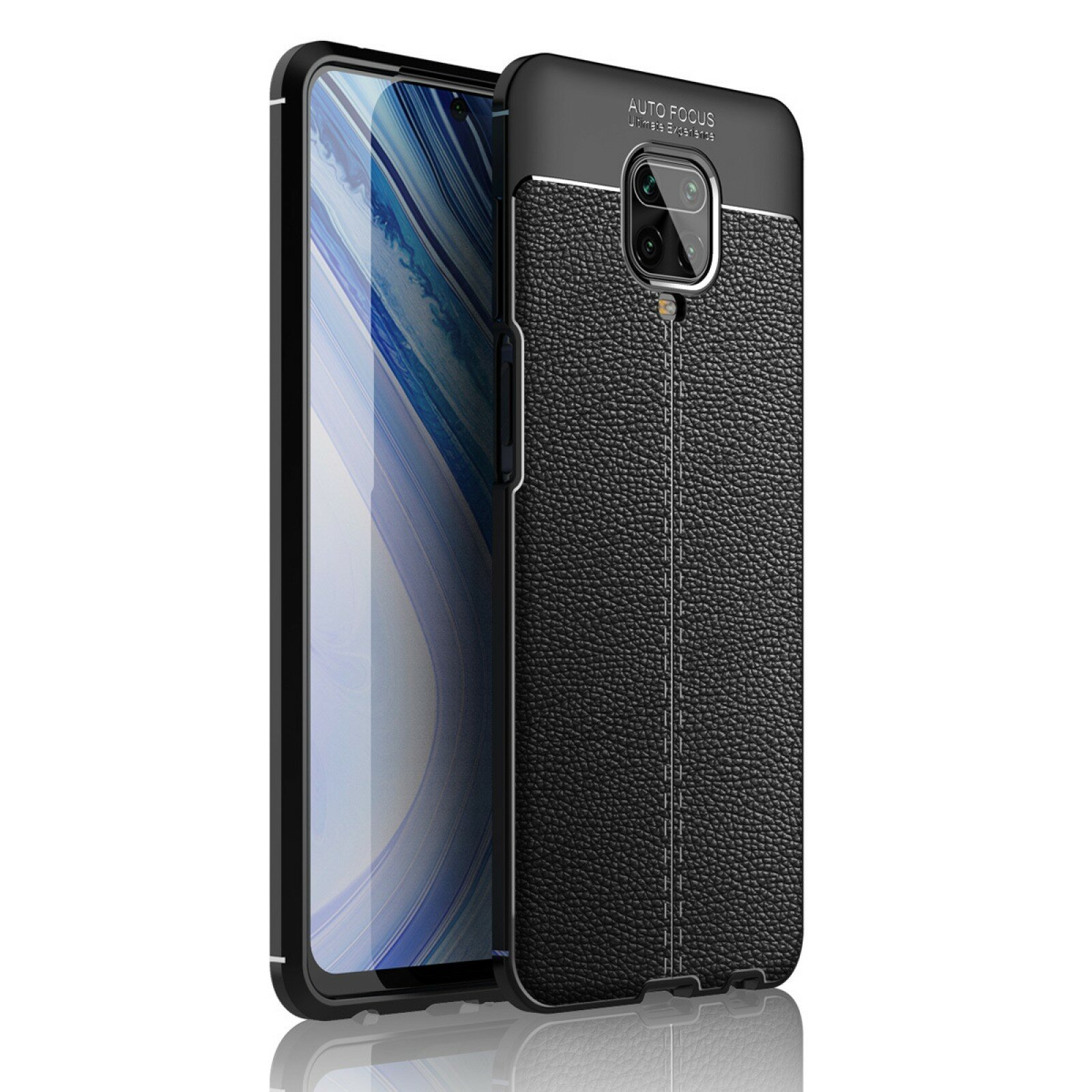 Чехол MyPads для Xiaomi Redmi Note 9S / Redmi Note 9 Pro / Pro Max из силикона с дизайном под кожу