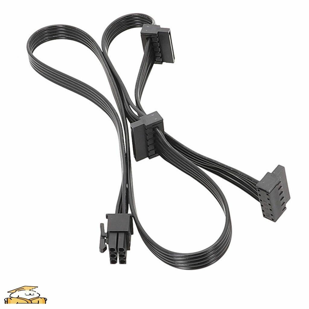 Кабель питания 6Pin-SATA X3 кабель модуля