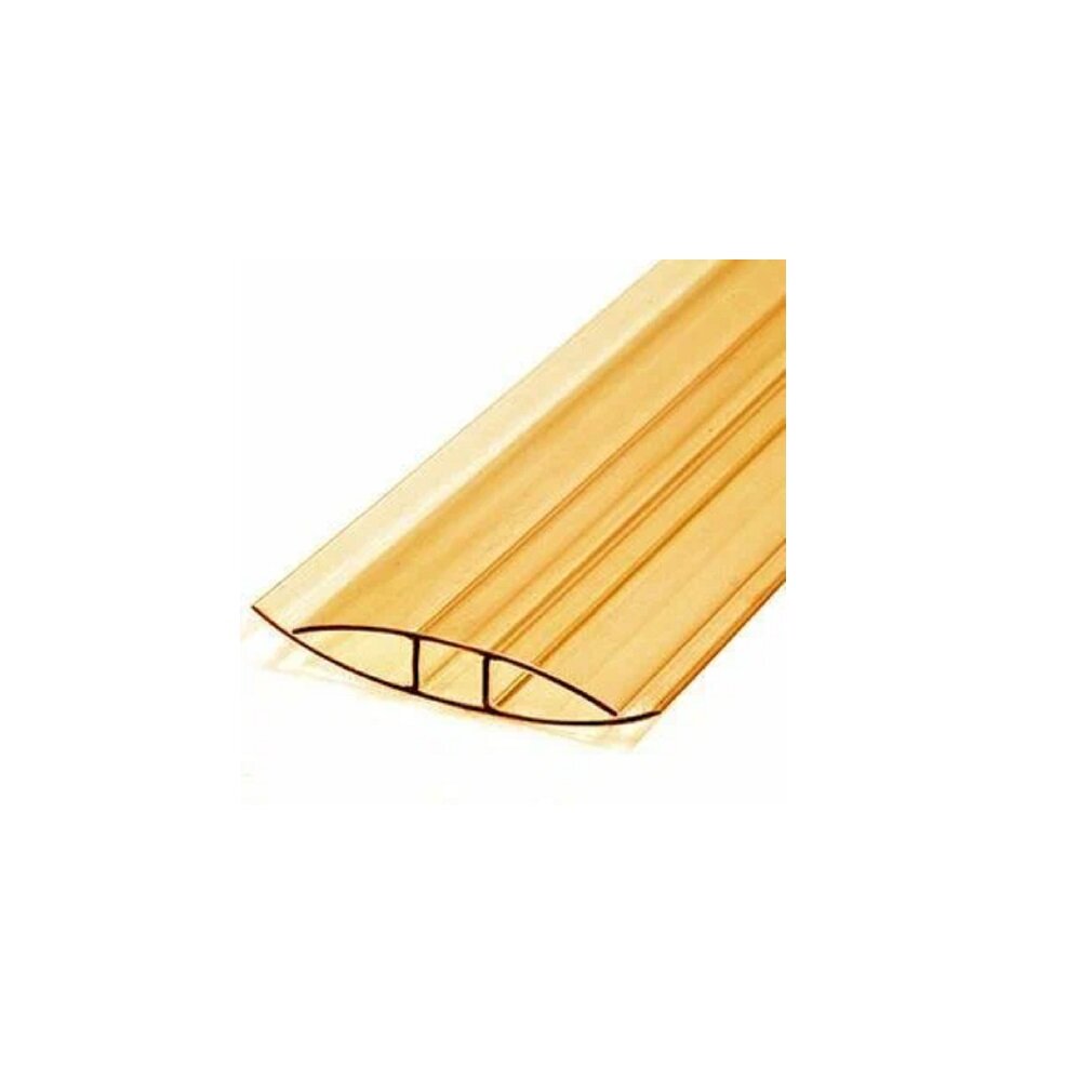 Профиль HP соединительный оранжевый для поликарбоната 4мм (6м)