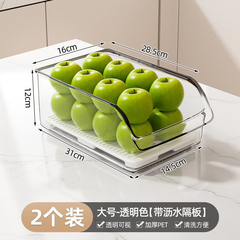 Контейнер для хранения в холодильнике, герметичный контейнер для сохранения свежести продуктов, предназначенный для заморозки и охлаждения, контейнер для хранения овощей, фруктов и яиц на кухне.