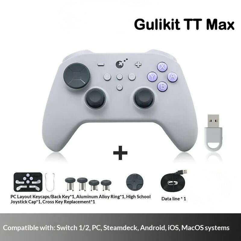Gulikit Tt Max/Pro Игровой контроллер Tmr Джойстик для Switch 1/2 Wake Pc Steam Horizon 5 Black Myth Wukong Беспроводной Bluetooth