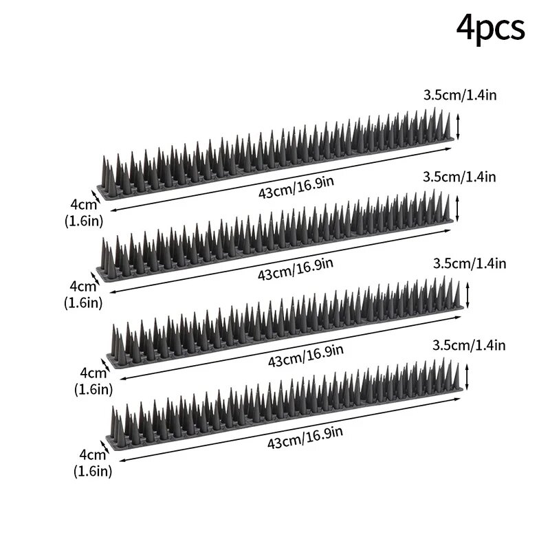 Отпугиватель птиц из нержавеющей стали 43cm 4pcs
