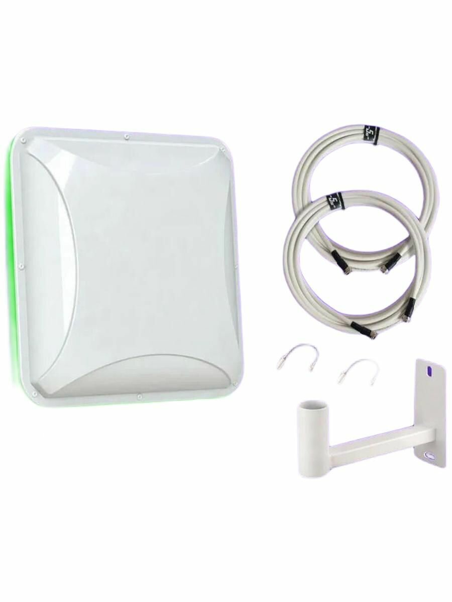 Комплект 3G 4G Антенна ANTEX Petra BB MiMO + Кабель + CRC9 для USB модема или LTE Роутера для усиления сигнала интернета Huawei и ZTE и др