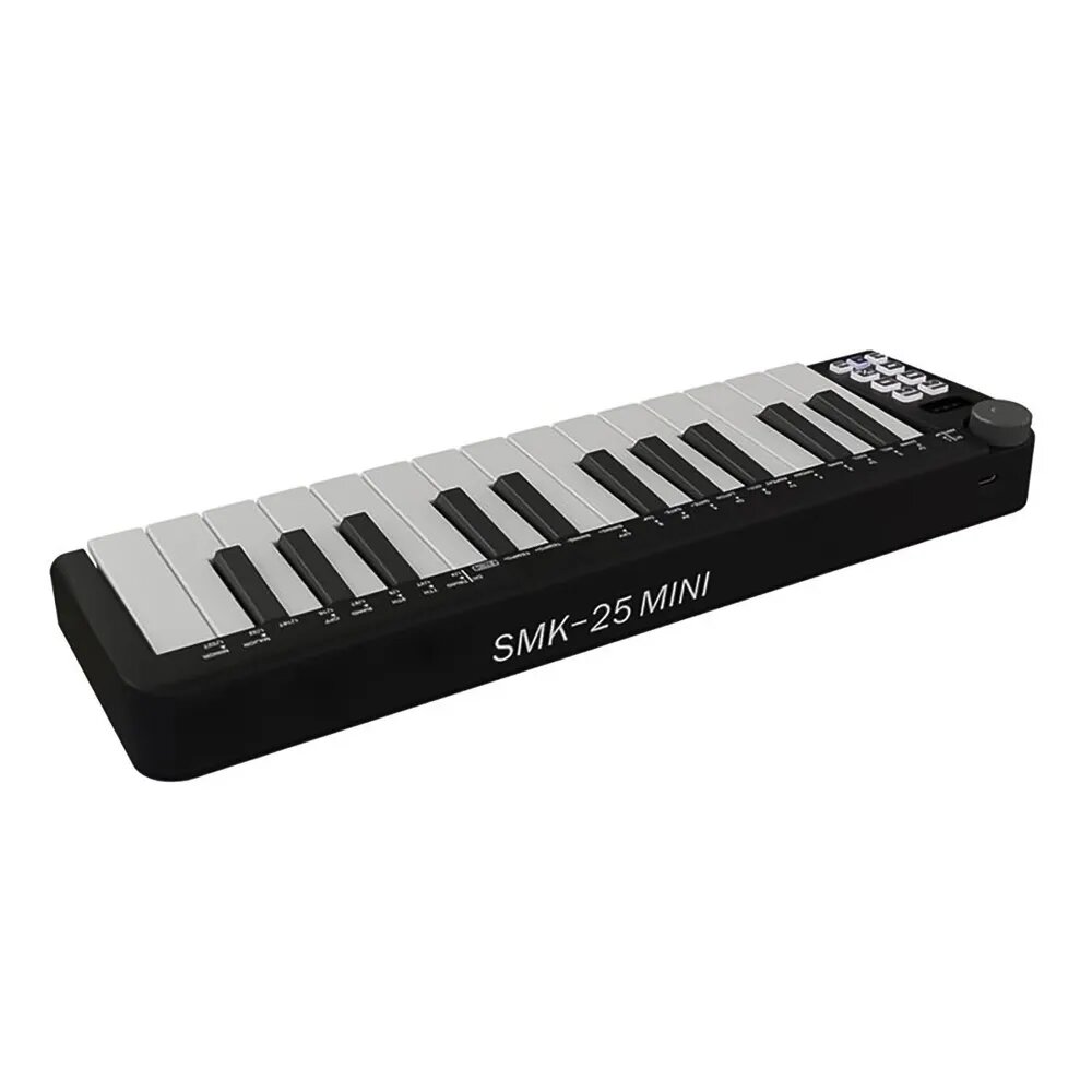 MIDI-клавиатура M-VAVE SMK-25MINI (25 клавиш) портативная MIDI-клавиатура для работы с музыкальными программами — фото 1