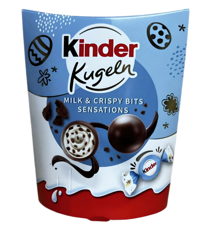 Шоколадные шарики Ferrero Kinder Kugeln Milk & Crispy Sensations, 90 гр, Германия