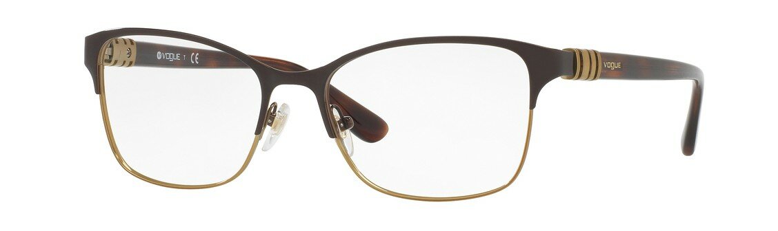 Оправа Vogue Eyewear VO4050 997, металлическая, для оптических линз, золотисто-коричневая