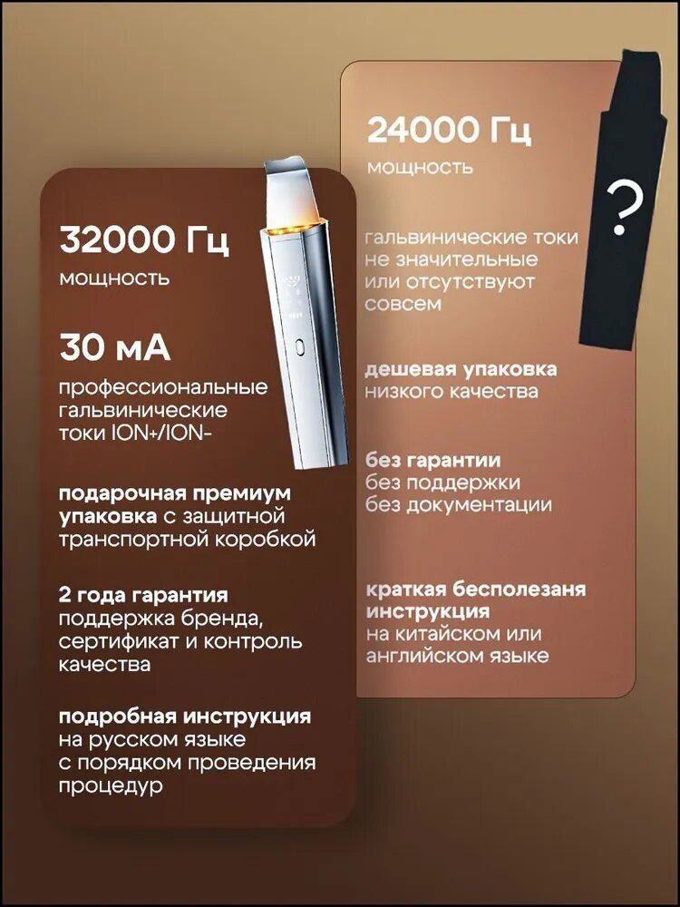 TOQUE Косметологический комбайн для ультразвуковой чистки лица, 8 в 1, для ухода за кожей — фото 1