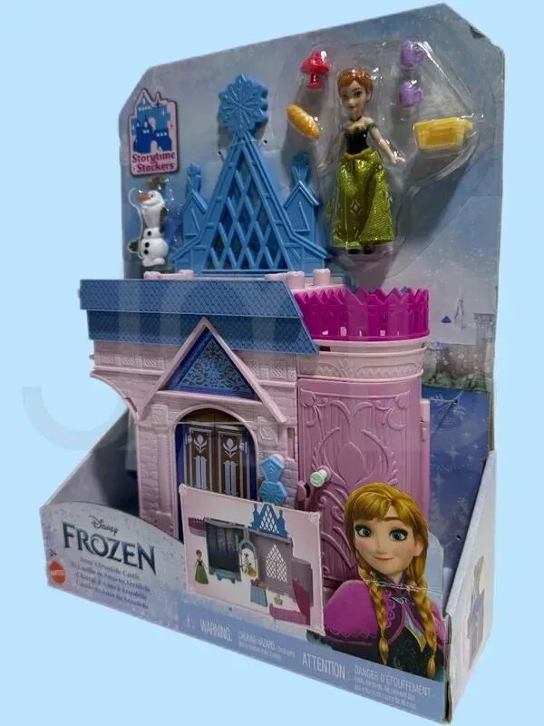 Игровой набор Disney Frozen "Замок Эльзы и Олафа" розовый замок с фигурками