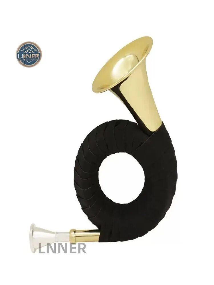 Охотничий рожок сигнальная труба, охотничий рог Bb Латунь Черный и желтый рожок для охоты