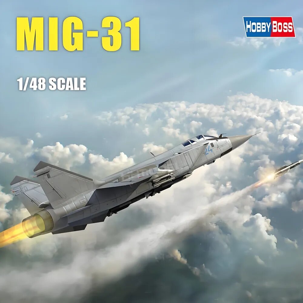 Hobbyboss 81753 1/48 Российский МиГ-31 Фоксхаунд Сборная модель истребителя
