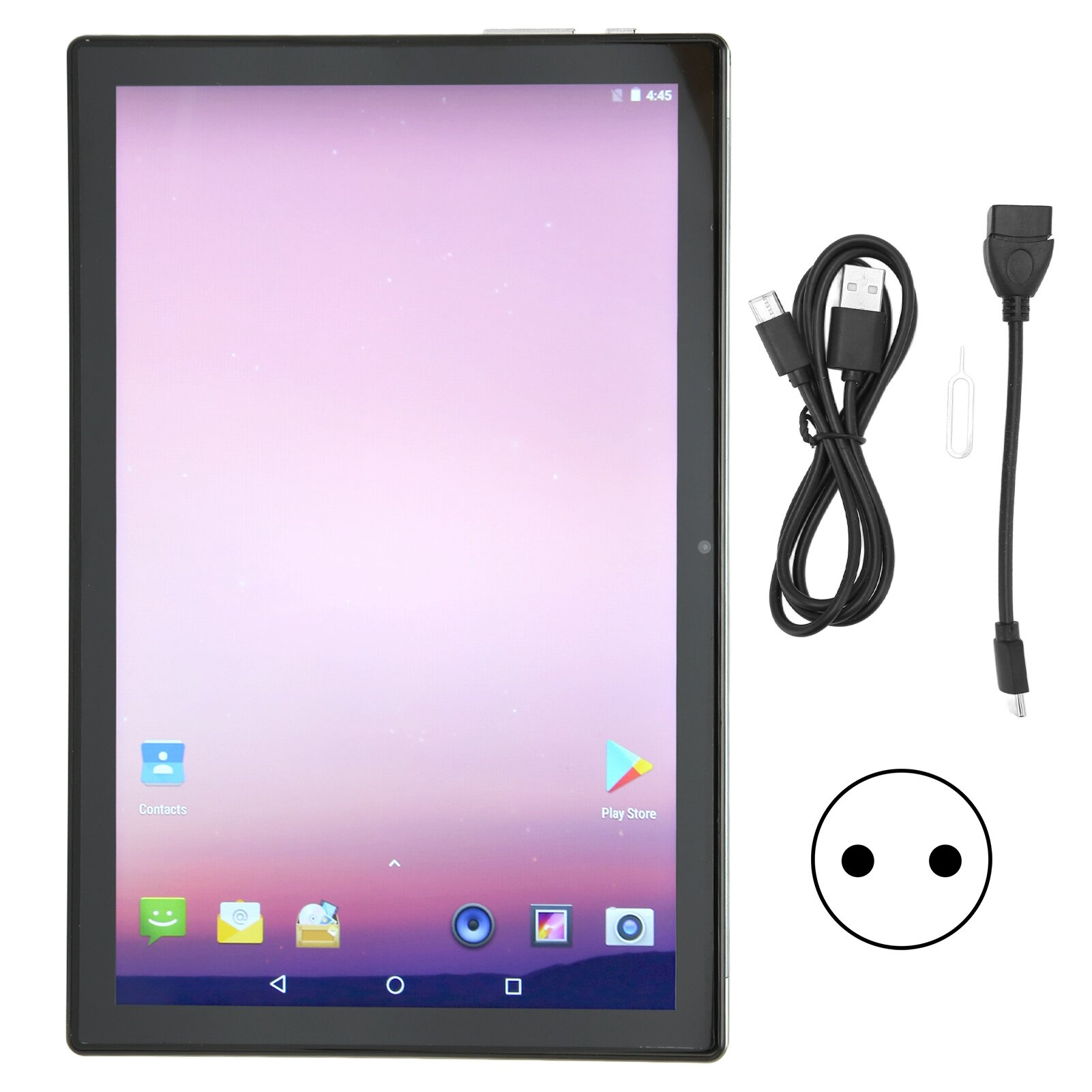 Планшет 10,1 дюйма, Android 11, 8ядерный процессор, 2,4/5 ГГц WiFi, двойная камера 8+20 МП, с поддер