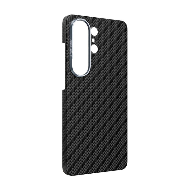 Чехол Samsung S26 Ultra KEEPHONE KEVILAR ROBIN MagSafe Карбон арамидное волокно 1500D, 38 шт. магнитов N52-10Н - Black