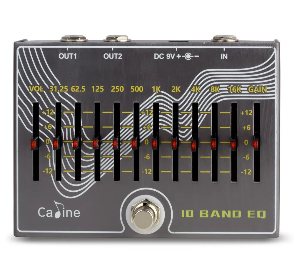 Caline CP-81 10 Band EQ Педаль эффектов для электрогитары эквалайзером версия 3.0
